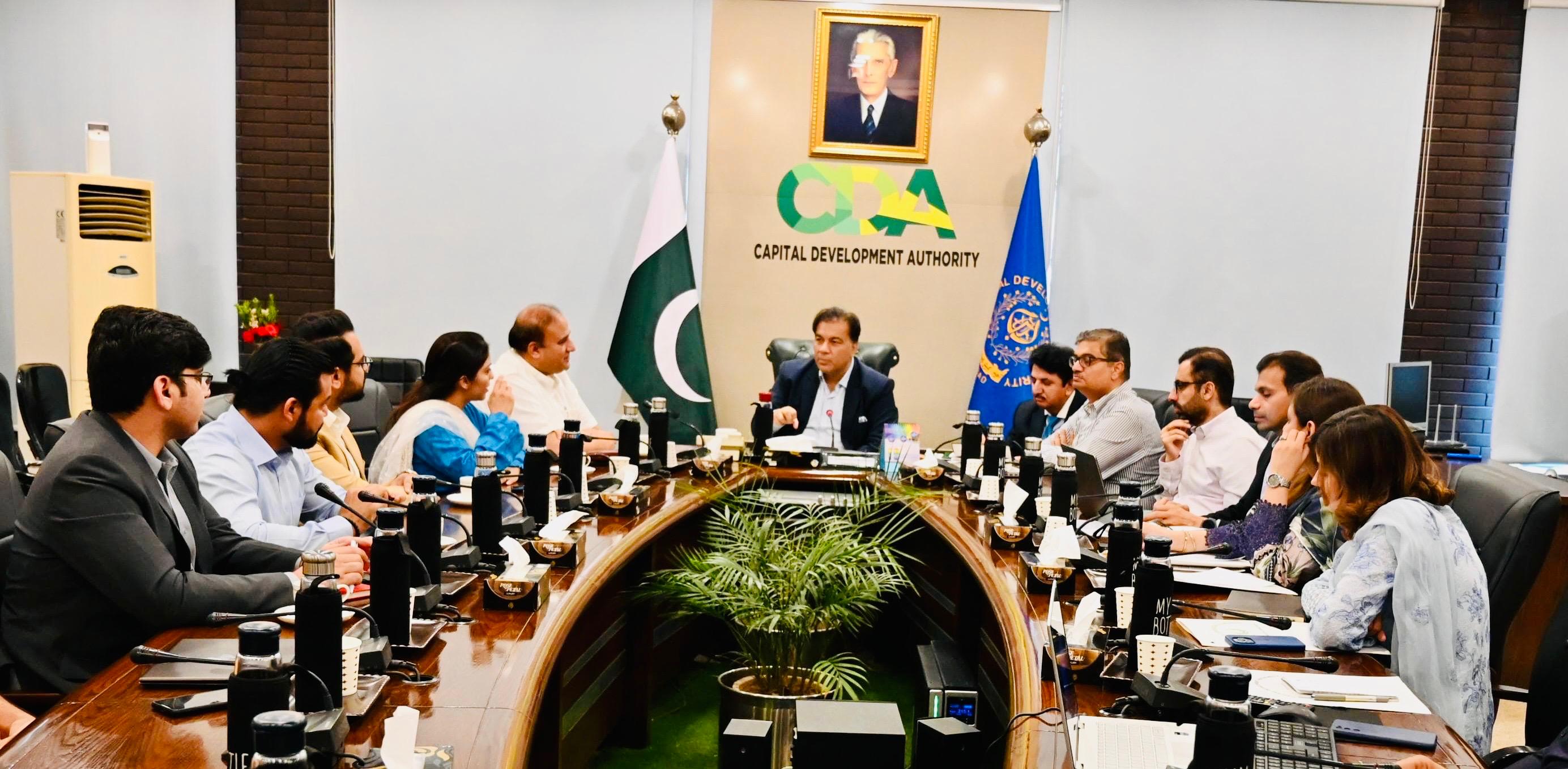 Meeting regarding igital boards and streamers in Islamabad - CDA Gallery